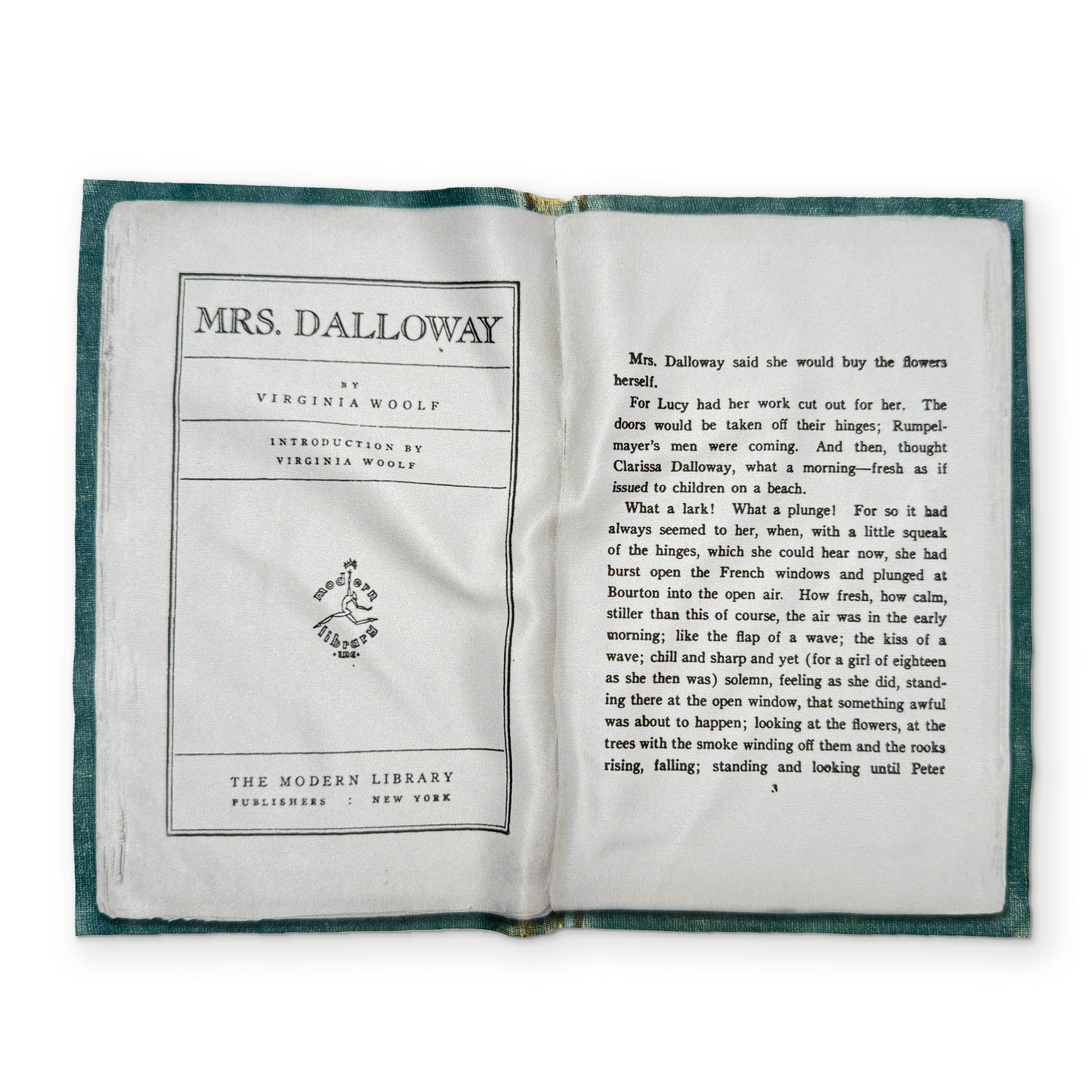 Microfiber Cleaning Cloth That Looks Like The Book Mrs. Dalloway – Nerdwax