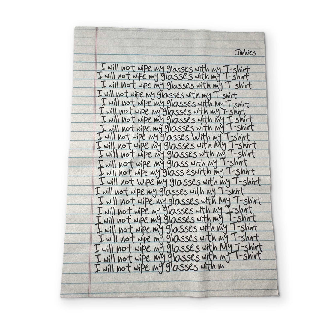 MICROFIBER CLOTH THAT LOOKS LIKE A SHEET OF NOTEBOOK PAPER – Nerdwax