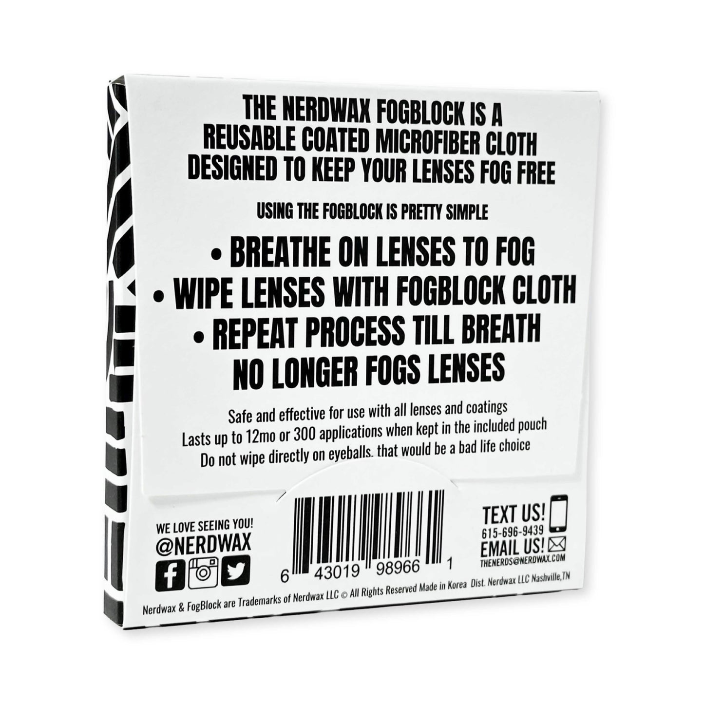 Nerdwax - Original Glasses Wax - Stop Slipping Glasses